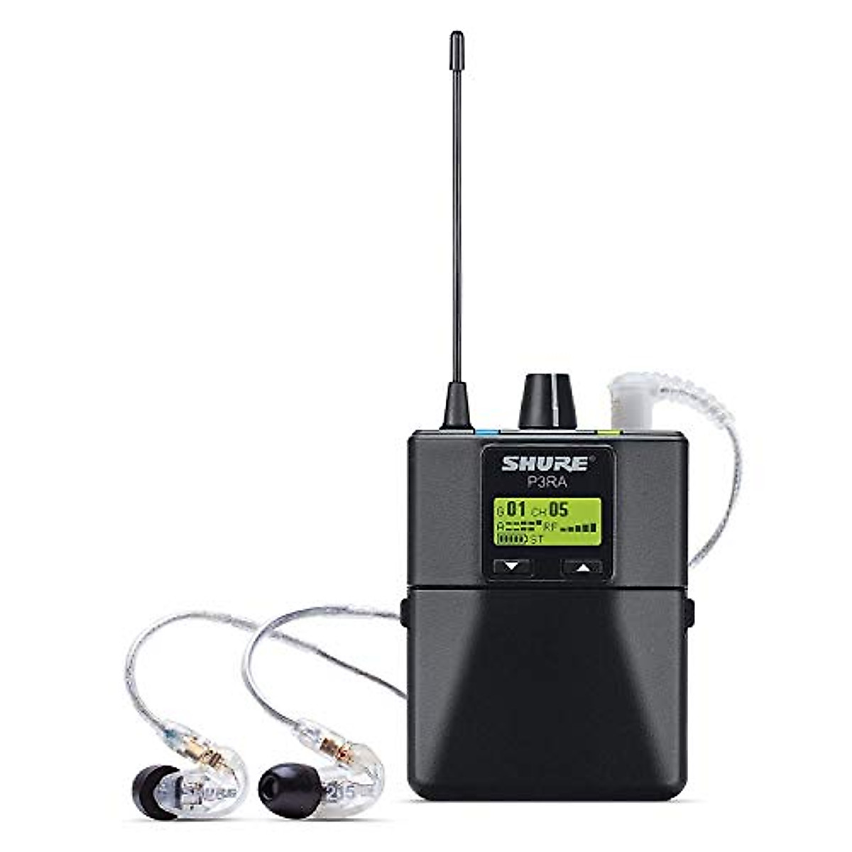 Shure PSM300 P3TRA215TWP Pro Wireless in-Ear Personal Monitor System with SE215-CL Earphones - Twinpack
