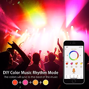 iLC LED Flood Light 30W Outdoor RGB Color Changing, Smart Floodlights RGBW 2700K Warm White & 16 Million Colors, 20 Modes, Grouping, Timing, IP66 Waterproof (2 Pack)