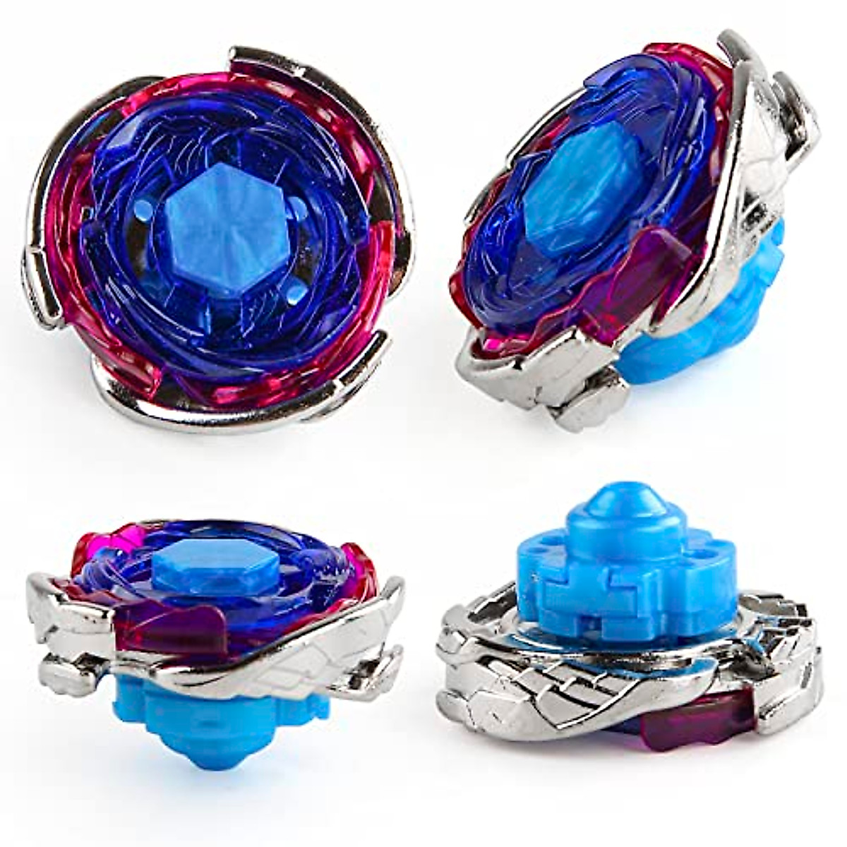 Bey Battling Tops Metal Fusion Starter Set Gyro 6 Piece Pack, 2 Launchers Battle Set,Gift for Kids Children Boys and Girls Ages 6+