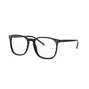 Ray-Ban RX5387 Square Prescription Eyeglass Frames, Black/Demo Lens, 54 mm