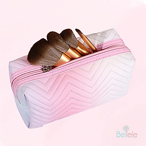 Zipper Travel Cosmetic Bag - Gradient BELLELE (Pink)