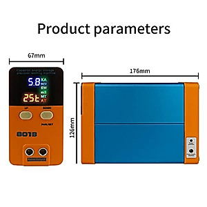 RCBDBSM Battery Spot Welder Capacitor Energy Storage Pulse Welding Machine, 11.6 KW Industrial Energy Storage Battery Welding Machine for 18650, 21700 Lithium Battery Pack Building