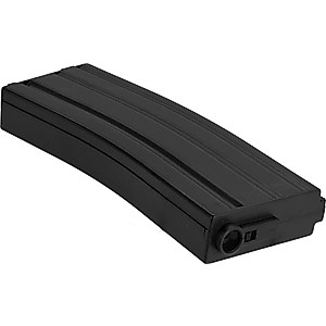 Evike Airsoft - 6mmProShop 140rd Mid-Cap Mag for M4 Airsoft AEGs (Color: Black/Single Mag) - (PID: 55084)