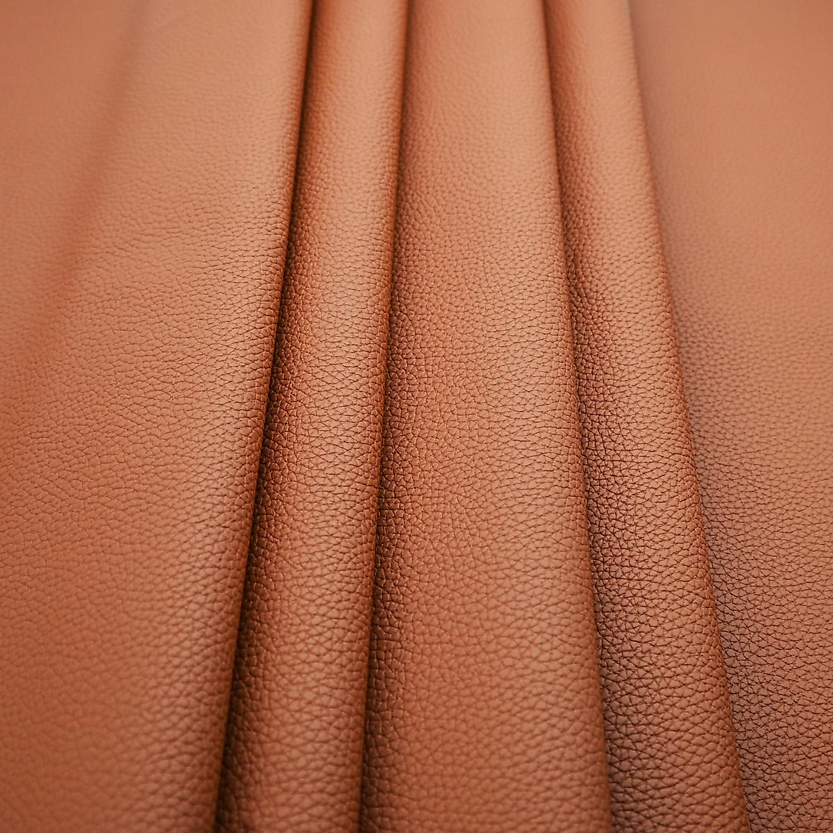 79"x 54"(200cm x 140cm) Faux Leather|Litchi Grain Texture Faux Leather Fabric|1mm Thick Leather Fabric for for Furniture Decoration, DIY Crafts, Sewing, Etc.（Dark Brown）