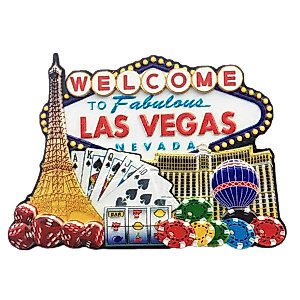 3D Famous Casino Las Vegas Nevada USA Fridge Magnet Souvenir Gift，Home & Kitchen Decoration Magnetic Sticker Las Vegas USA Refrigerator Magnet Collection