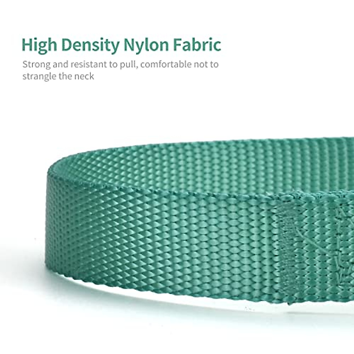 AUDWUD Thick Nylon Collar,Classic Adjustable Dog Collar in Multiple Colors,Suitable for Small, Medium and Large Dogs,4 Sizes