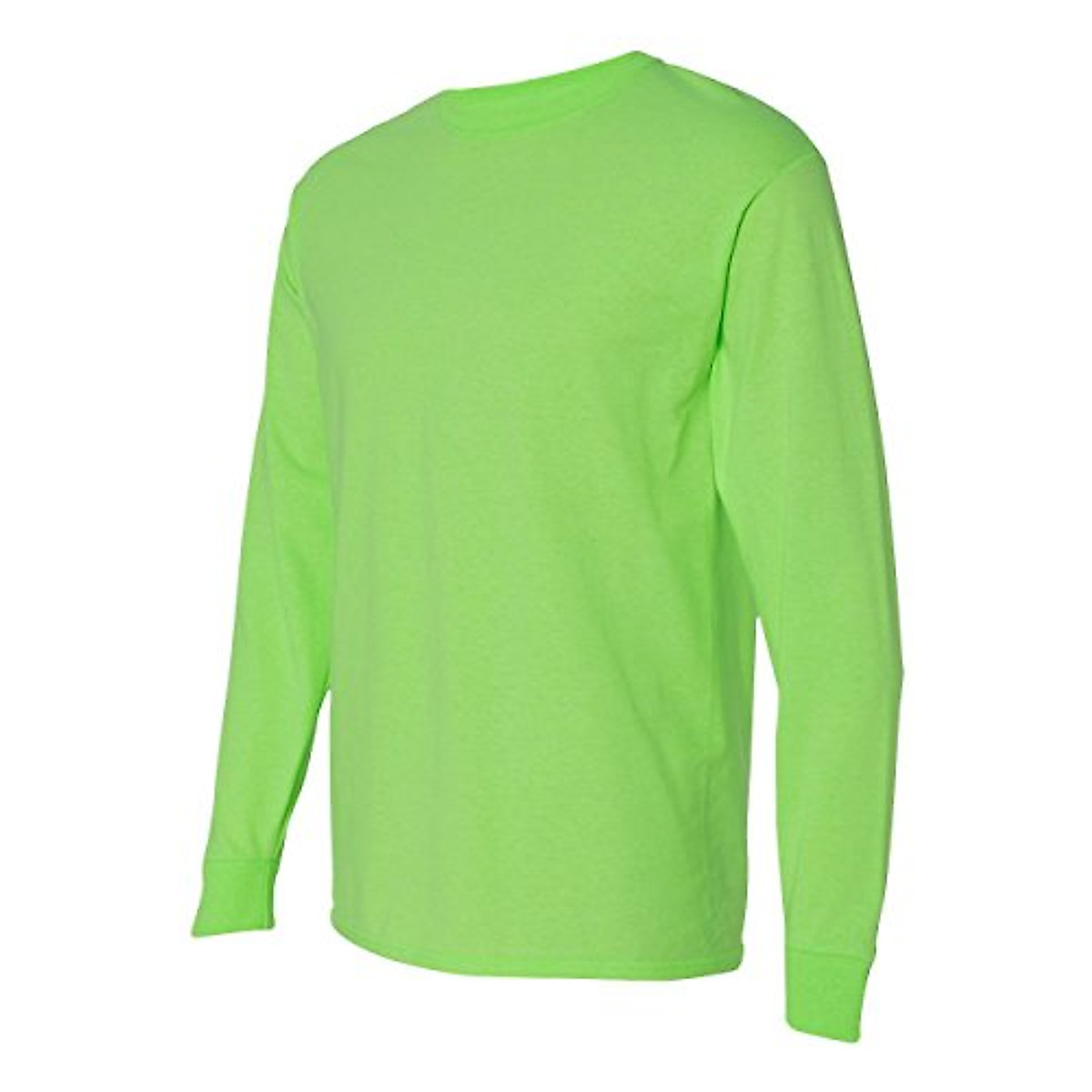 Fruit of the Loom Adult 5 oz. Long-Sleeve T-Shirt, Neon Green, XL