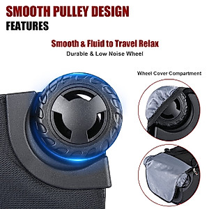 star cloud 21x14x9 Rolling Backpack with Wheels - Water-Resistant, 17.3" Laptop Compartment, Ideal Carry-On for Overnight Travel, College, Work - Wheeled Business Backpack for Adults…