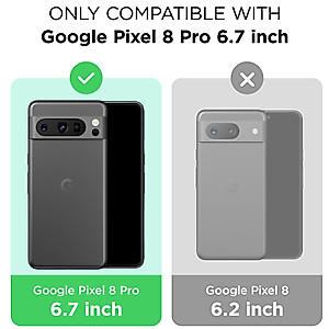 COFFKER Compatible with Pixel 8 Pro Case, Liquid Silicone Case, Full Body Shockproof Protective Cover,【Soft Microfiber Lining】 Slim Thin Phone Case for Google Pixel 8 Pro 6.7 inch, Red