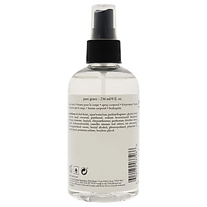 philosophy pure grace body spray - crisp & clean women's scent - with notes of water lily, leafy greens & musk - luxury body spritz for women - long lasting fragrance - 8 fl oz.