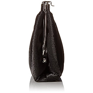 Jessica McClintock Blaire Satin Frame Evening Clutch, Black