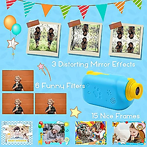 Acelane Kids Camera Digital Video Camera Recorder Mini Camcorder with 1080P 2.4 inch Screen, 32GB SD Card, Rechargeable, Birthday Christmas Holiday Party Gift Toy for Toddler Boys Girls Age 3+, Blue