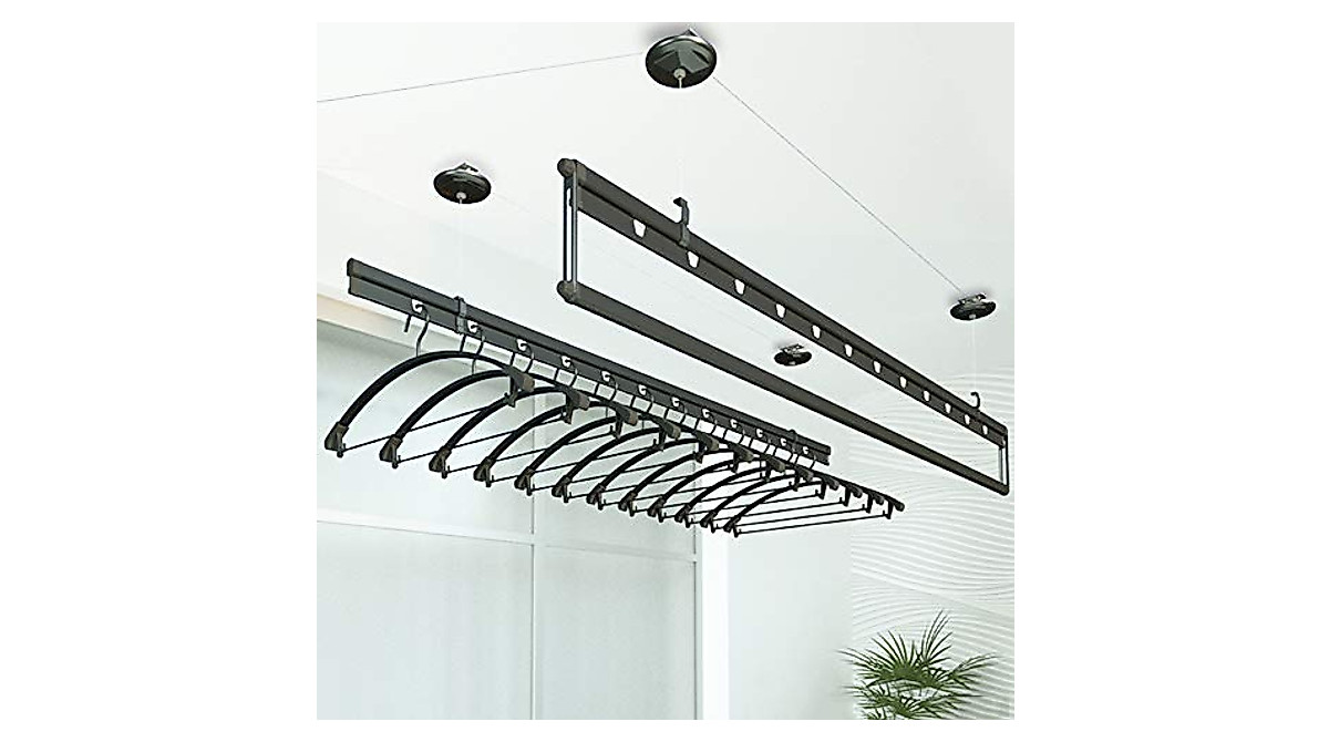 150cm Smart Pulley Drying Rack for Easy Laundry