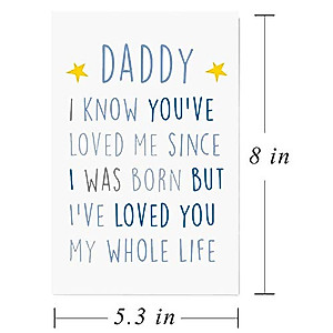 Birthday Card For Daddy,Fathers Day Card,New Dad Cute Birthday Cards