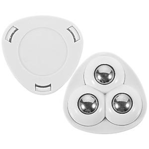 SOLUSTRE 4pcs Mini Caster Wheels Paste Universal Wheel 360° Rotation Sticky Swivel Pulley Sticky Pulley for Bin Storage Box Furniture Trash Can Kitchen Small Appliances Wheels