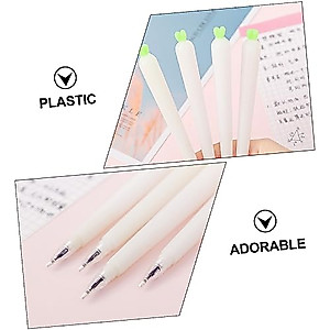 NUOBESTY 10pcs Black Gel Pen Cartoon Carrot Pen Cute Carrot Ink Pen Lovely Ballpoint Pen Black Ink Pens Stylus for Ball Point Pens Black Multi-function Handwriting Pens Pens Work