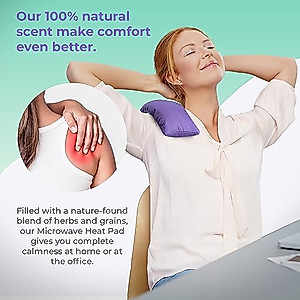 My Heating Pad for Pain Relief - Moist Microwavable Heating Pad for Joints and Muscles Relief - Microwave Hot Pack Heat Pad for Cramps - Calming Chilled or Heated Pad Therapy - 1 Pack Blue