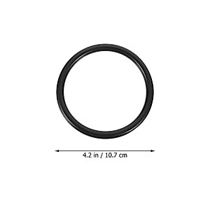 ERINGOGO Black Rings 7Pcs Crystal Singing Bowl Silicon Rubber O- ring for Singing Bowls Standing Black Washers