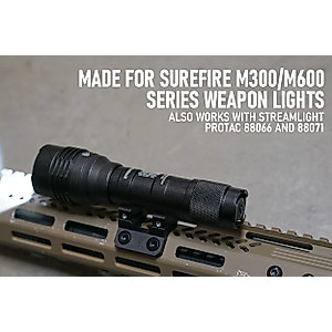 Monstrum Scout Light Mount Series | Compatible with Surefire M300/M600 Series/Streamlight Protac Series | M-LOK 45 Degree Offset