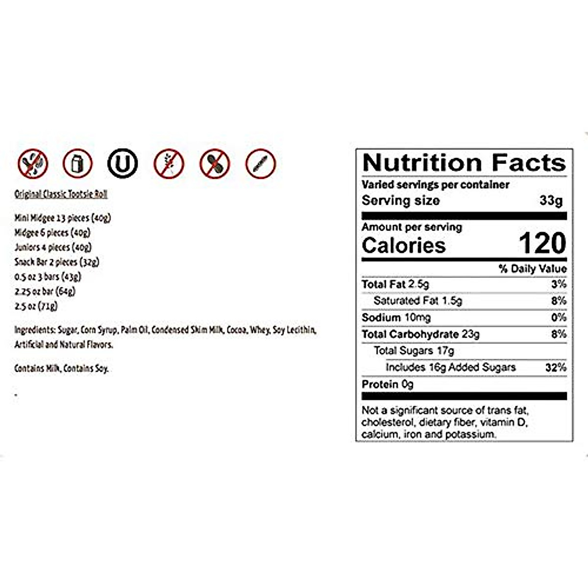 Tootsie Bank With Tootsie Rolls, Peanut-Free, Gluten-Free, Kosher Certified, Individually Wrapped, 4oz (Single)