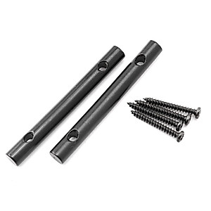 LQ Industrial Guitar String Retainer Bar 2PCS 45mm/1.77inch Black String Retainer Tension Bars with Screws for Electric Guitar Amp
