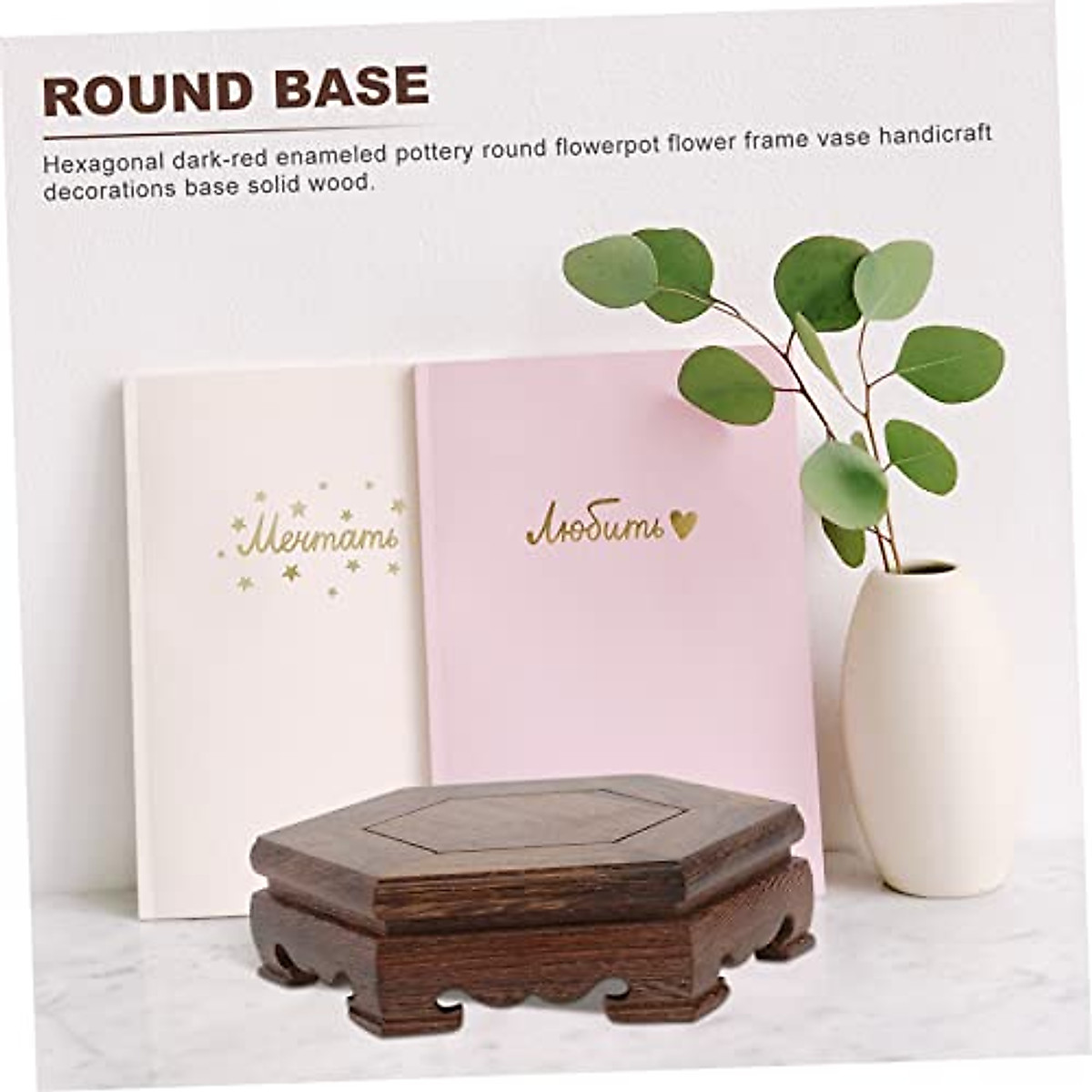 Yardwe 1pc Tank Flower Modern Desktop Vintage Stand Riser Artware Ball Bowl Aquarium Shelf Plant Cm Globe Tabletop Tray Platform Yard Sphere Room Garden Bonsai Display Fish Hexagon Drink