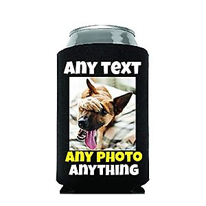 Custom Can Cooler WYCO Products Customizable can Cooler (Black)