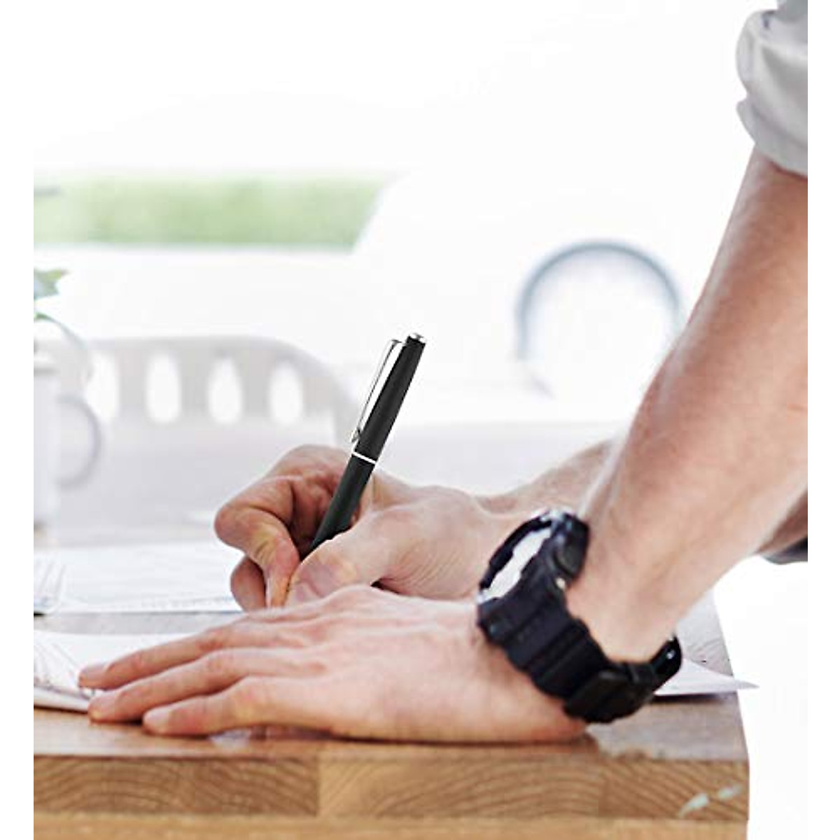 uni JETSTREAM PRIME TWIST - Includes one pen + two Parker Style refills (SXR-600-07) in Exclusive Gift Box - Black