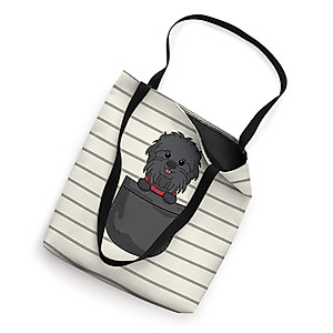 Funny Affenpinscher Dog In Pocket Mom Dad Dog Gift Women Tote Bag