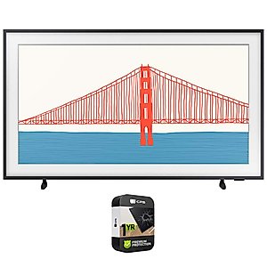 SAMSUNG QN50LS03AAFXZA 50 Inch The Frame TV Bundle with Premium 1 YR CPS Enhanced Protection Pack