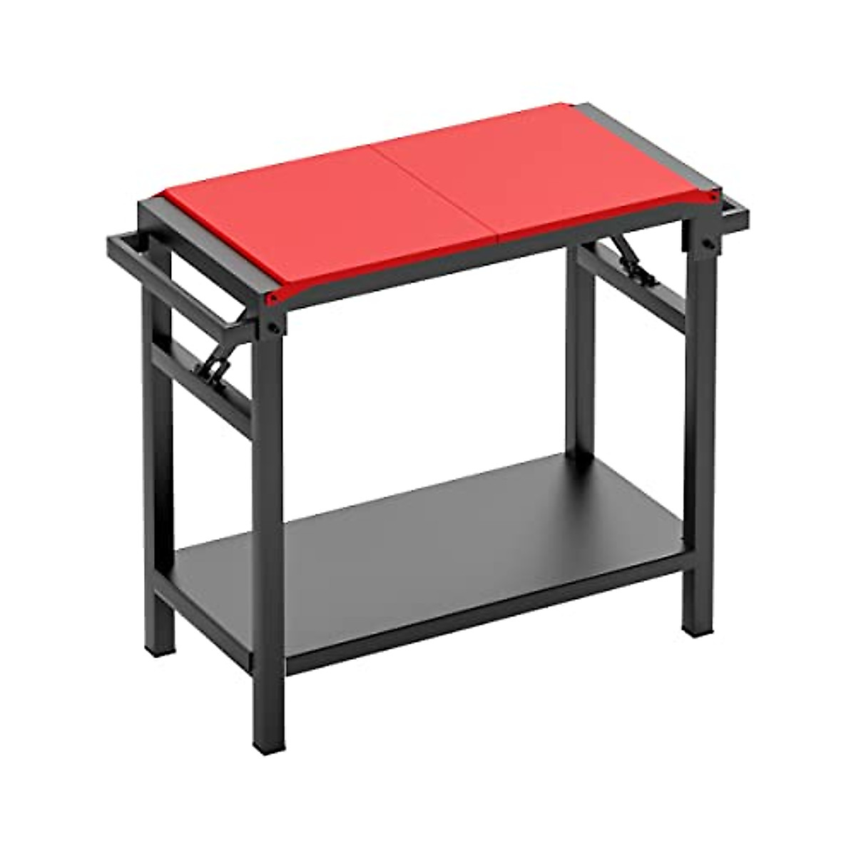 SafBbcue Adjustable Griddle Stand for Blackstone 17 Inch Griddle 22" Griddle, Multifunctional BBQ Stand with Double -Shelf Outdoor Worktable for Cuisinart, Pit Boss, Royal Portable Grill, Pizza Oven