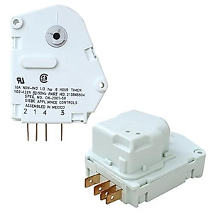 New Update 215846604 Refrigerator Defrost Timer Replacement for Kenmore/Sears 253.6888301A Refrigerator - 241809401, 241809402 Defrost Timer