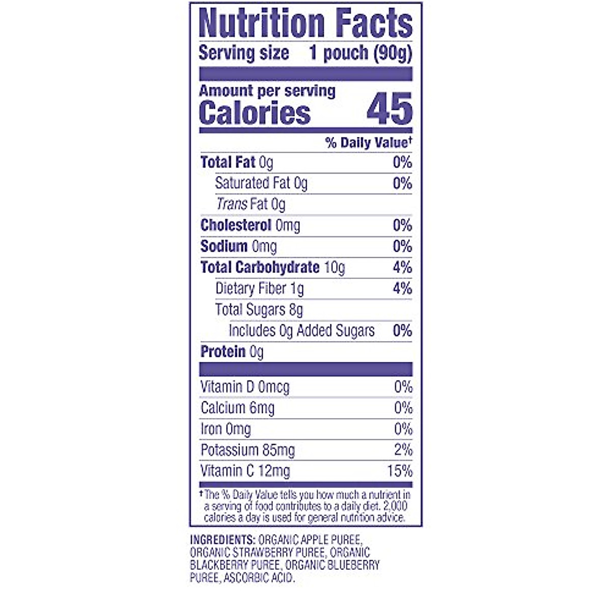 Plum Organics, Smoothie Mashups, Organic On-The-Go Squeeze Kids Snacks, Applesauce, Stawberry, Blackberry & Blueberry, 3.17 Ounce (Pack of 24) - Packaging May Vary