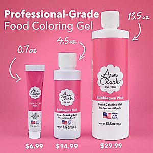Ann Clark Bubblegum Pink Food Coloring Gel .70 oz. Professional Grade Made in USA