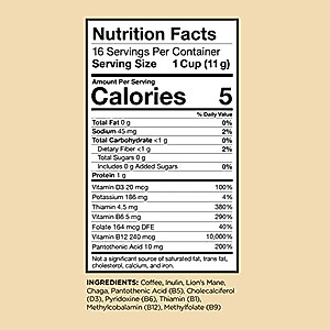 VitaCup Focus Mushroom Coffee Pods, Boost Focus & Immunity w/Lions Mane, Chaga, B Vitamins, D3 for Memory & Clarity, Medium Roast, Recyclable Single Serve Pod Compatible w/Keurig K-Cup Brewers,32 Ct