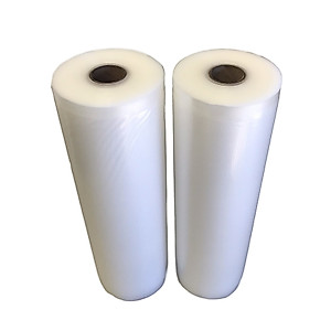 Keep Fresh 15" x 50' Vacuum Sealer Bag Rolls, 3.5mil, Vacuum Sealing Food Storage Bag, Sous Vide Bag, Freezer Bag, Bulk Storing Bag for Large Vacuum Sealers, 2 Rolls, 100 Feet Total