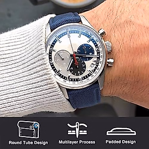 Ritche Christmas Gift 22mm Canvas Sailcloth Watch Band Quick Release Watch Strap for Men Women Watch Bands, White Elephant Gifts, Stocking Stuffers for Men