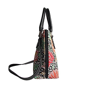 Signare Tapestry Hand Shoulder Bag Cross Body Purses Handbag Satchel Bag for Women In William Morris Cray design | CONV-CRAY