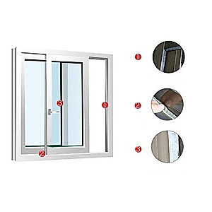 TORRAMI Adhesive Brush Seal Weather Stripping 11/32 inch x 3/16 inch x 90 ft, Dustproof Soundproof Windproof for Windows Bottom and Frame,Sliding Doors Frame,Wardrobe, White