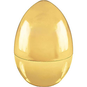 Giant Luxurious Gold Jumbo Easter Egg - 9.5" x 6.5" (1 Count) - Perfect for Gifts, Storage & Decor