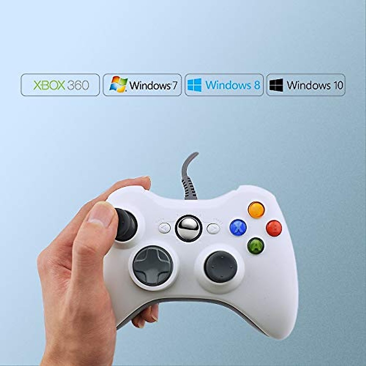 DATA FROG USB Wired Gamepad for Xbox 360 /Slim Controller for Steam Game