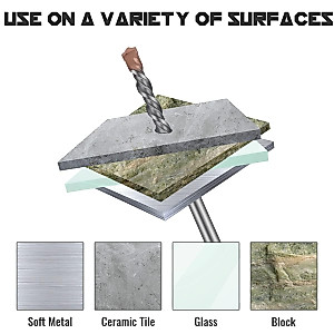 Owl Tools SDS Plus 3/16 Inch Masonry Drill Bits (13 Pack - Industrial Grade) 6 Inch Rotary Hammer Bit for Concrete, Stone, Block, & More!