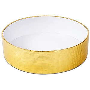 J JACKCUBE DESIGN Gold Round Cake Stand, Cupcake Display Supplies Tray Plate Holder for Decorative Party, Weddings, Birthdays, Tea Parties, Celebrations (12inch / Gold) - :MK197AG (12inch / Gold)