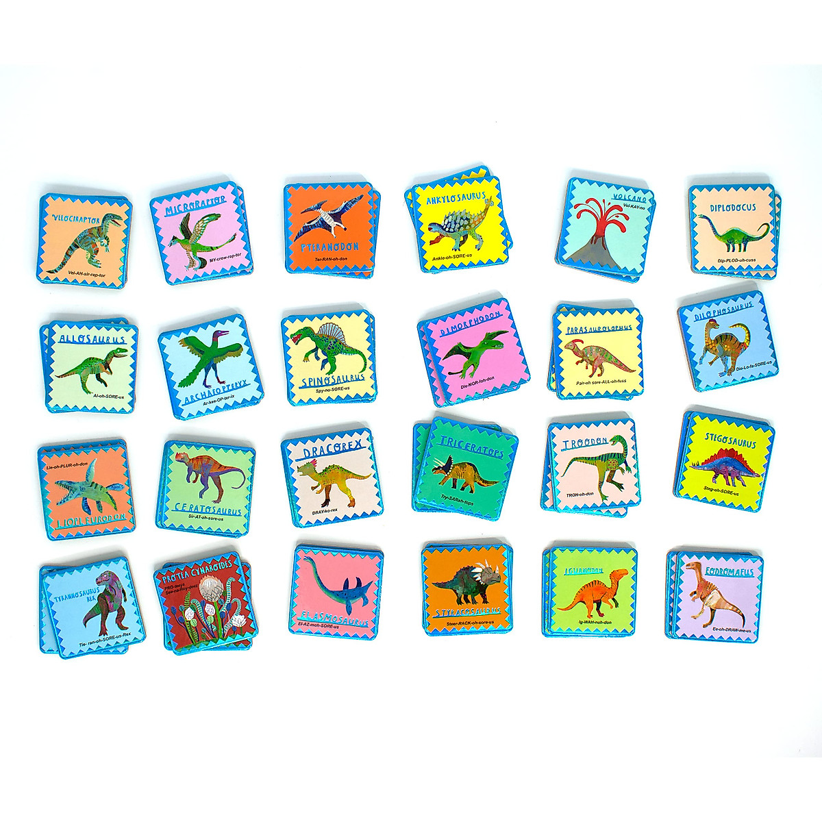 eeBoo: Shiny Dinosaur Memory and Matching Game, Developmental and Educational, Sharpens Recognition, Concentration and Memory, Perfect for Ages 3 and up
