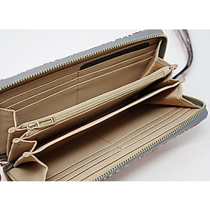 GUESS Boxed Ophelia Large Zip Around Wallet (Rose Multi)