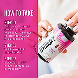 Hydroxycut +Women - 60 Rapid-Release Liquid Capsules, Pack of 2 - includes Biotin, Collagen, Folate & Iron