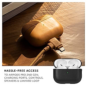 Native Union (Re) Classic Case for AirPods Pro 2 – Premium Plant-Based Materials – Supports Wireless Chargers – Compatible with AirPods Pro, AirPods Pro 2nd Gen (Black)
