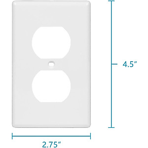 Moonlight4225 Wavy Lines Design Blue Teal Aqua Background Electrical Outlet Plate, (NOT A Decal) Actual Printed Outlet Cover