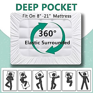 NEXHOME PRO Dual Layer 3 Inch Memory Foam Mattress Topper Queen, 2 Inch Cooling Gel Memory Foam Plus 1 Inch Bamboo Pillow Top Cover Mattress Pad, Soft Support for Back Pain Relief