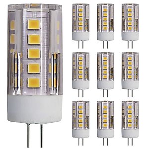 Lumina Lighting® G4 3W LED Bulb (10 Pack) 3W Bi-Pin LED Light Bulb Landscape Light Bulb, NonDimmable, Shatterproof, Dustproof - AC/DC 12 Volt 3000K Warm White, 270 Lumens | G4 3W LED